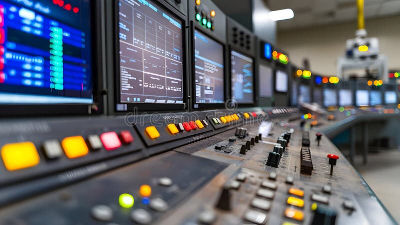 Complex Control Panel with Multiple Screens, Buttons and Switches ...