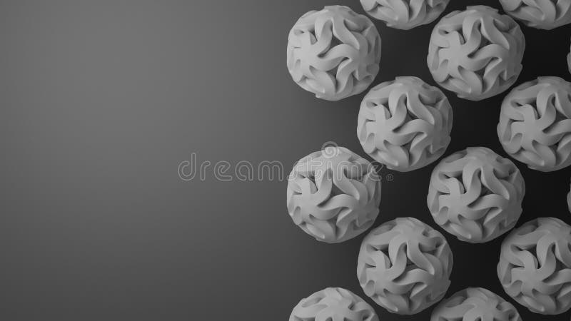 Complex and Creative Geometric Shapes. 3D Illustration. Stock ...