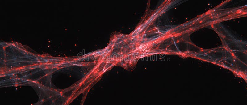 Complex Cybernetic Patterns with Spark Connections on a Dark Background ...