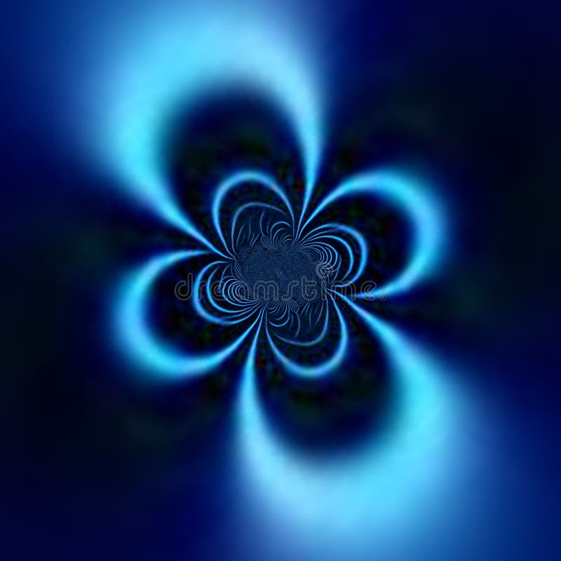 Complex Cyclone Type Design in Turquoise Blue Curves and Patterns Stock ...