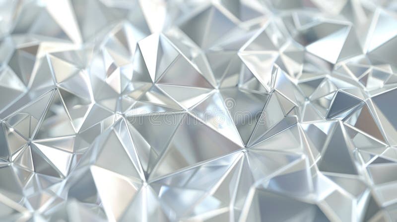 Complex 3D Design with Interlaced Matte Triangles and Shimmering ...