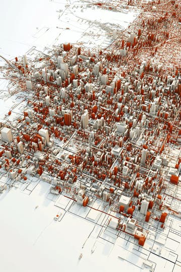A Complex 3D GIS Network Map Visualizing Urban Planning and Spatial ...