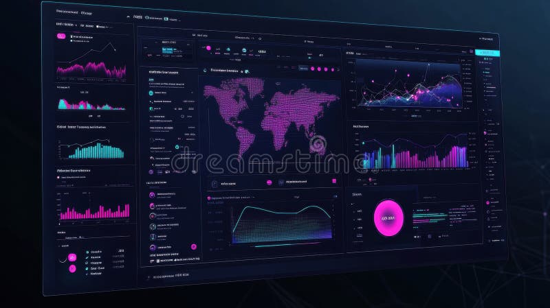 Complex Data Analytics Dashboard Showcasing Financial Insights and ...