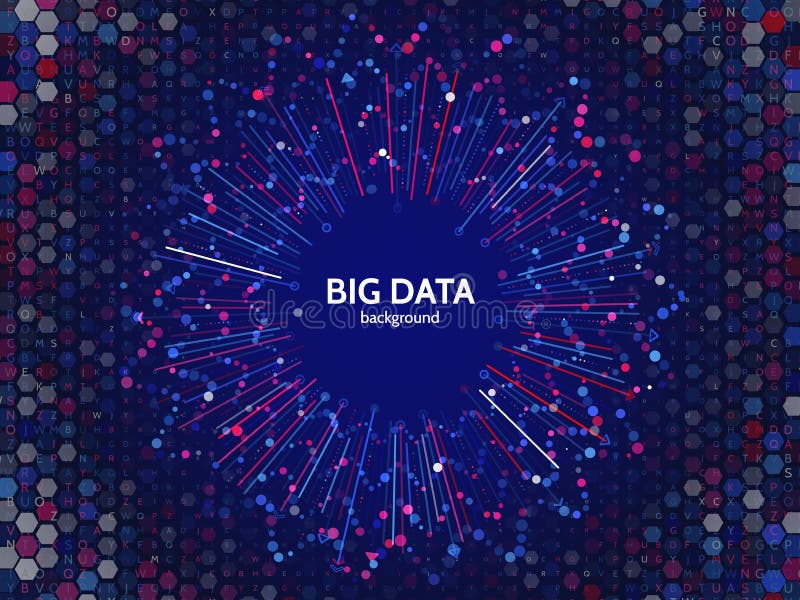 Complex Data Graphic Visualization. Futuristic Business Analytics Stock ...