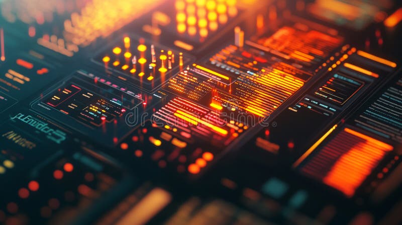 Complex Data Infrastructure with Layered Stock Illustration ...