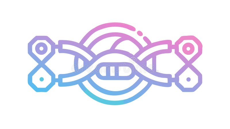 Complex Data Structure Information Web Digital Patterns Vector Design Generative Ai Stock