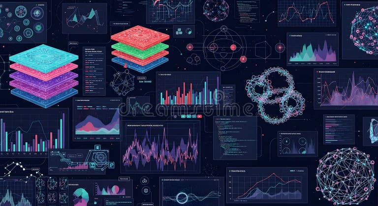 Complex Data Visualization with Charts, Graphs, and Layered Structures ...
