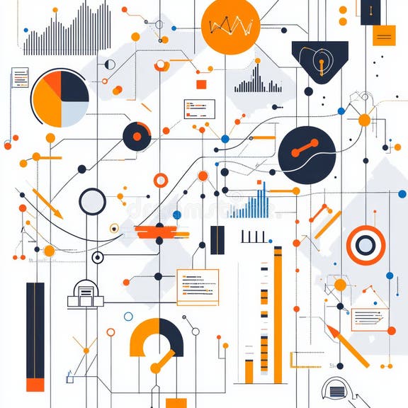Complex Data Visualization With Graphs And Charts In Modern Design