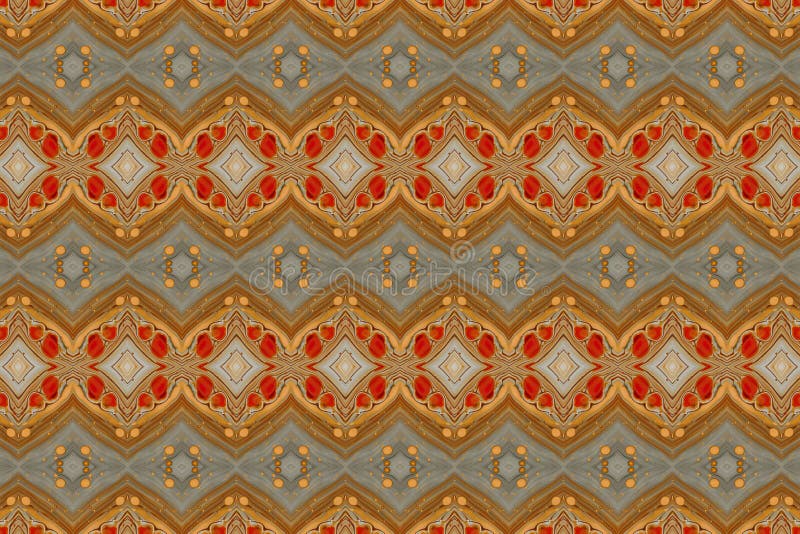 Abstract Vintage Pattern Earthy Colors and Intricate Details Stock ...
