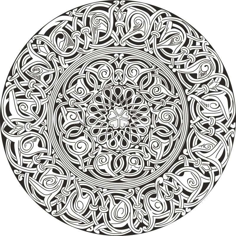 Round Celtic Knots stock vector. Illustration of ornament - 24711230