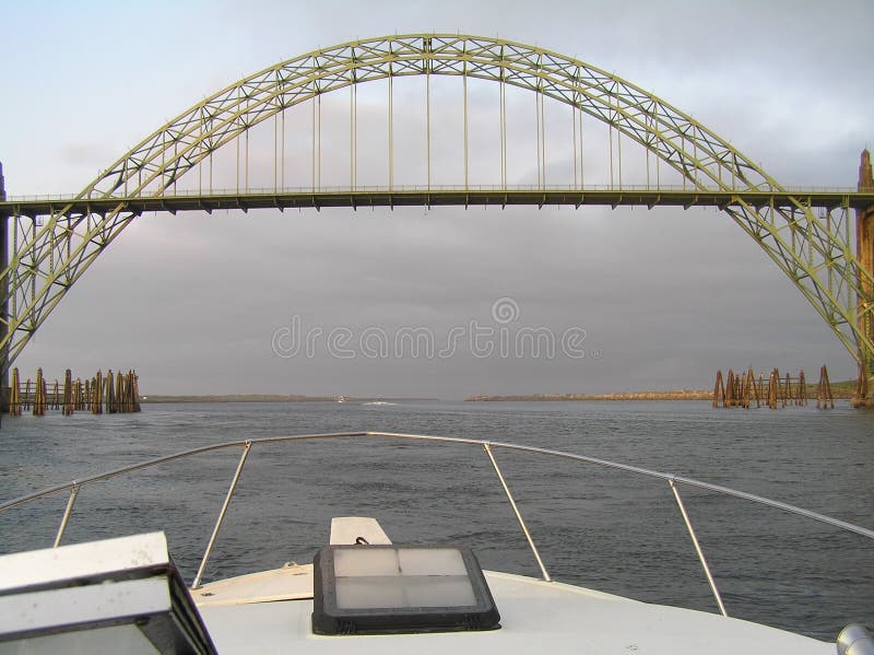 Complex Design of the Bridge Stock Image - Image of sailing, ocean ...