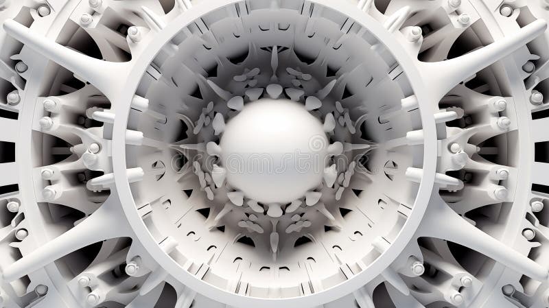 Detailed Virtual Combustion Chamber Design.AI Generated Stock ...