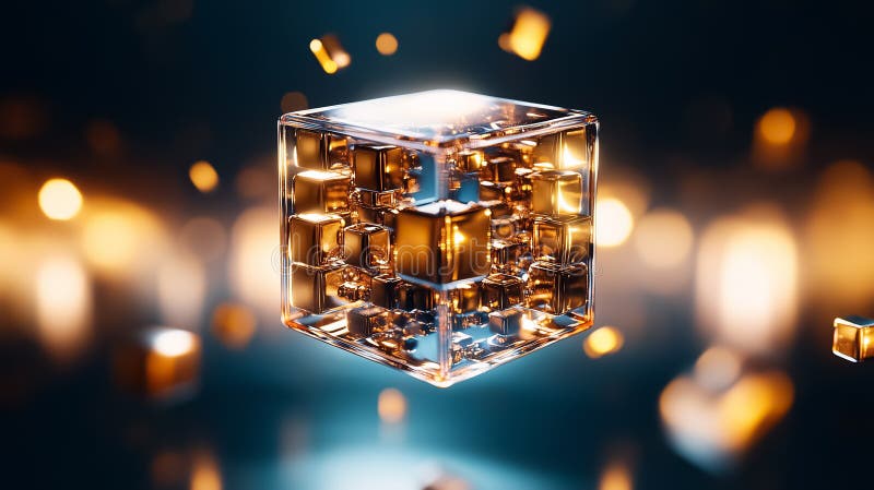 This Complex Design Features a Giant Cube Made of Hundreds of Luminous ...