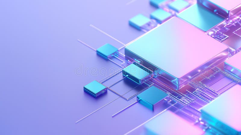 Complex Design Illustrating the Seamless Flow of Data among Devices in ...