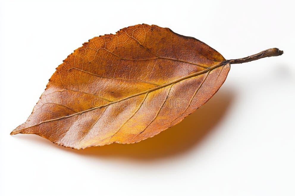 The Complex Designs and Textures of a Broken Autumn Leaf, Displayed ...