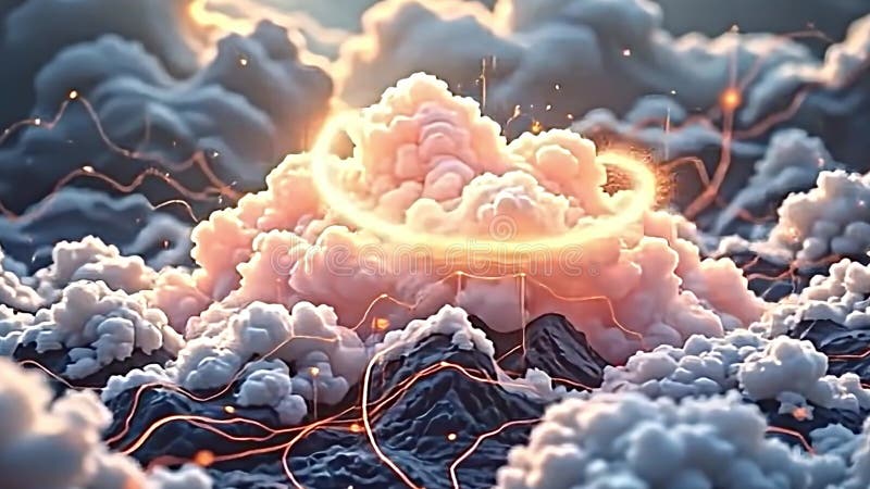 A Complex Diagram of Big Data and Cloud Computing Generative AI Stock ...