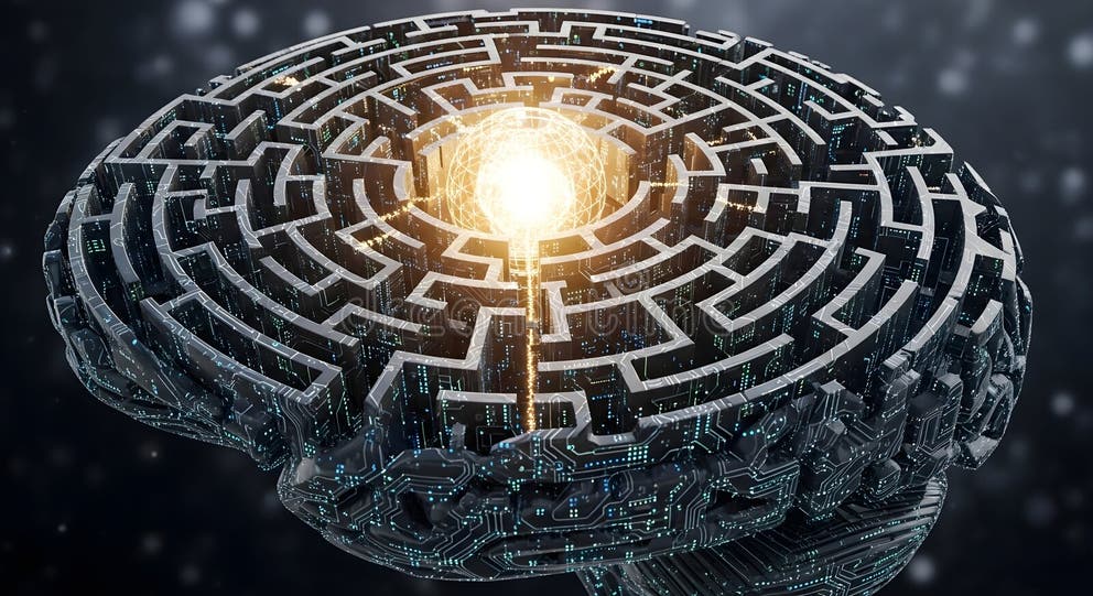 Solving Complex Digital Labyrinth Stock Illustrations – 559 Solving Complex Digital Labyrinth ...