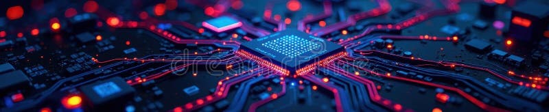 Complex Digital Circuit Structure, Business Tech Backdrop, Dark, System ...