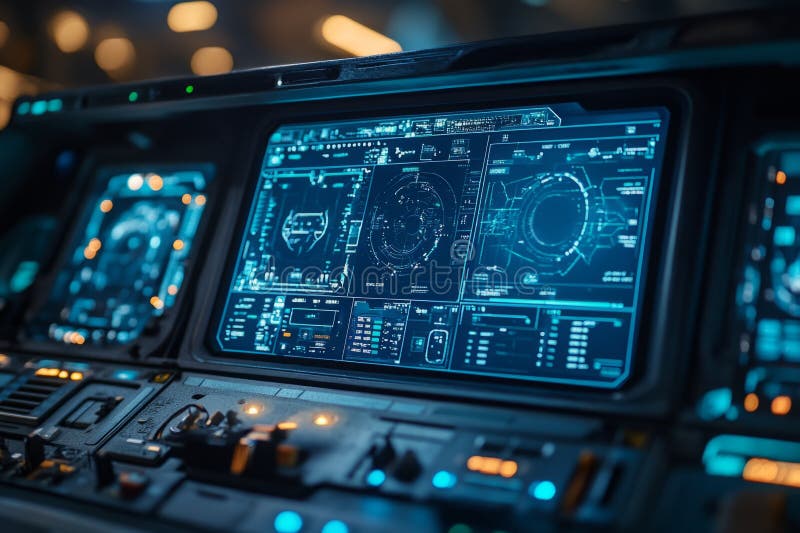 Complex Digital Interface Displaying Critical Information for ...