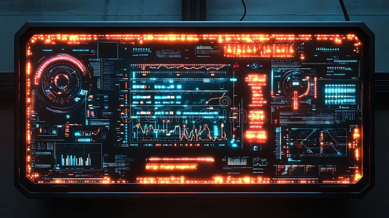 A Complex Interface Screen Displays Diverse Information with Intricate ...