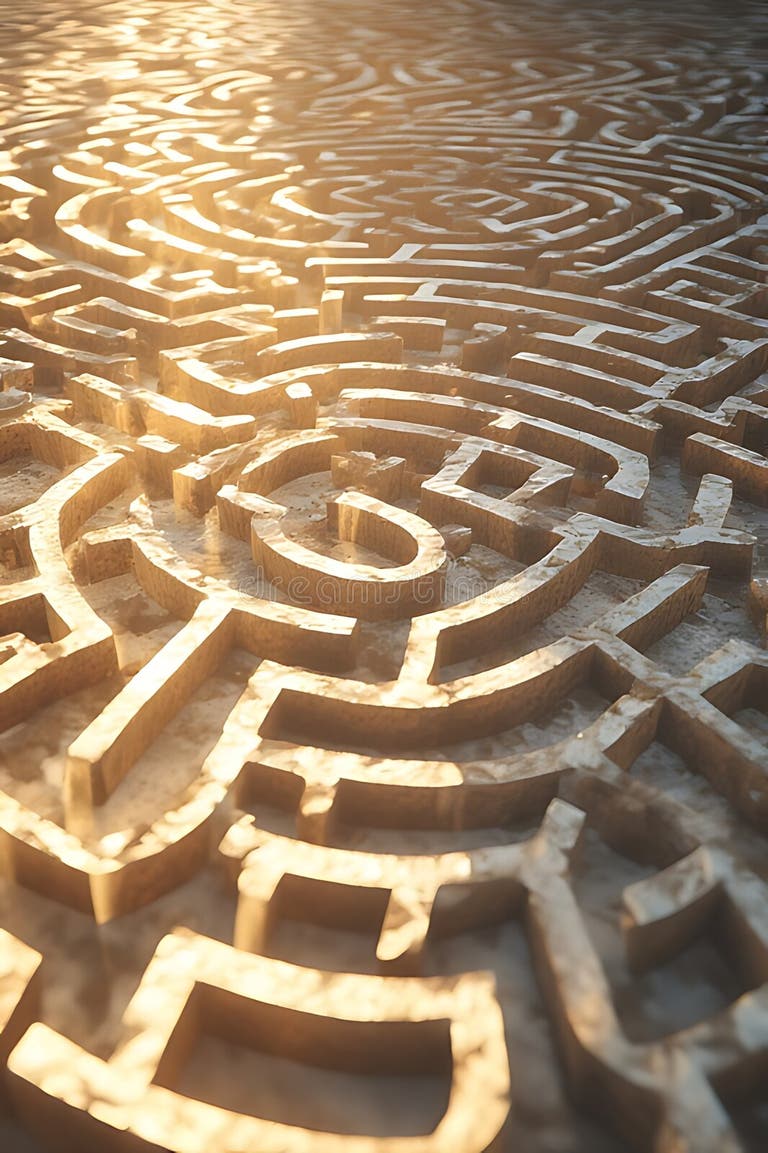 Digital Maze Puzzle Pattern Stock Illustrations – 2,481 Digital Maze ...