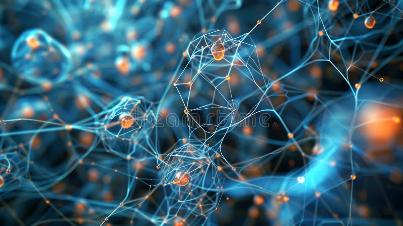 Complex Digital Network Structure Stock Image - Image of digital, scifi ...