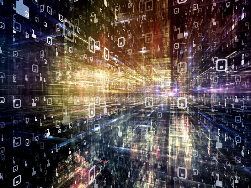 Complex Digital World stock illustration. Illustration of laboratory ...