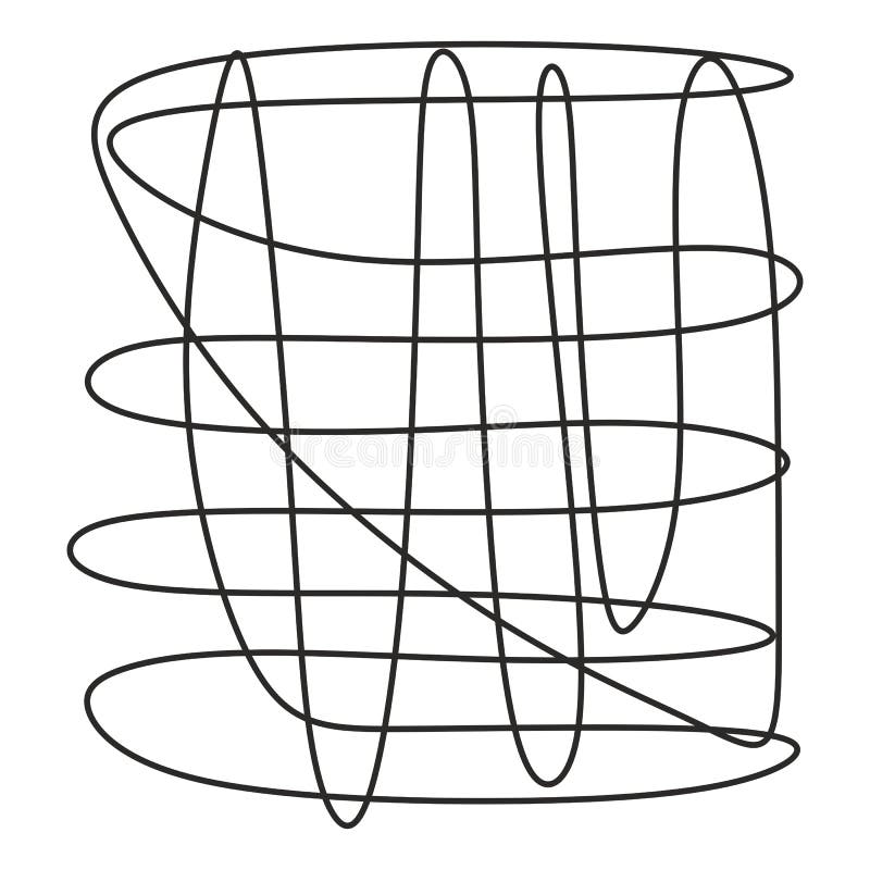 Messy Lines To Simple Line Drawing Stock Illustrations – 59 Messy Lines ...