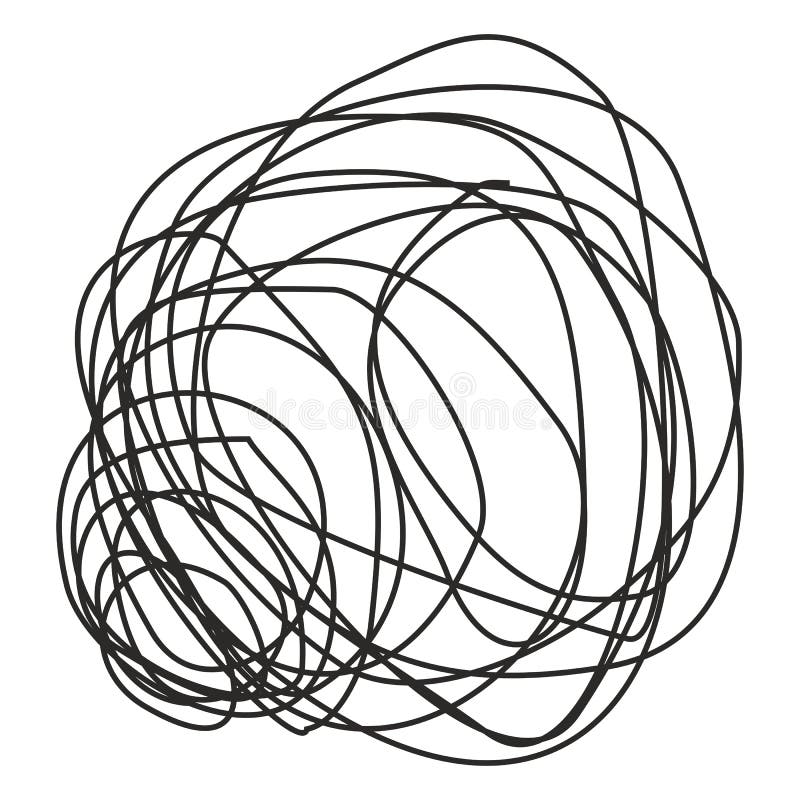 Messy Lines To Simple Line Drawing Stock Illustrations – 59 Messy Lines ...