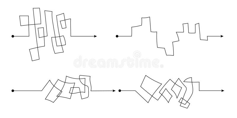 Complex Easy Simple Way from Start To Idea. Chaos Simplifying, Problem ...