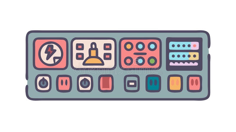 Complex Electronic Device Interface Design, Vector Design Generative AI Stock Vector ...