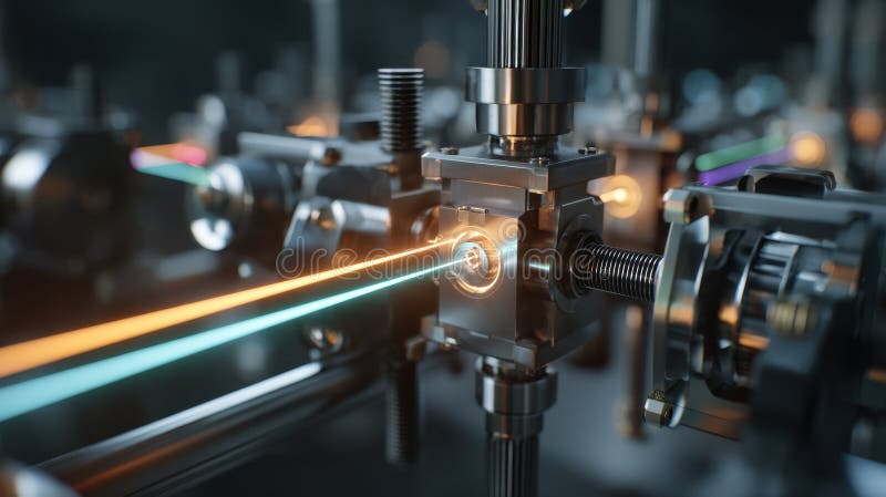 Complex Experimental Setup Guiding Laser Beams with Optical Fibers ...