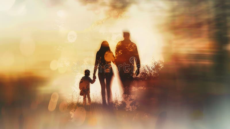 Complex Family Dynamics: Blurred Bonds Stock Image - Image of ...