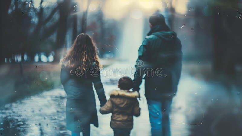Complex Family Dynamics: Blurred Bonds Stock Image - Image of affection ...