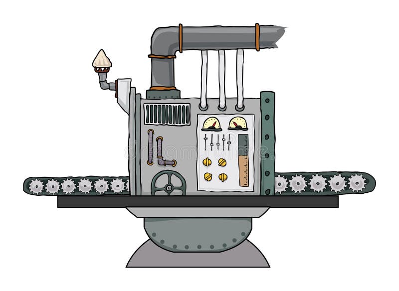 Fantastic machine stock vector. Illustration of complex - 21335307