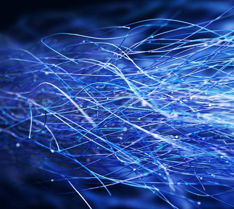 Complex fiberoptics cables stock photo. Image of concept - 36910662