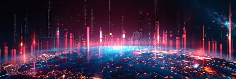 Complex Financial Data Analysis with Candlestick Chart Overlay on a ...