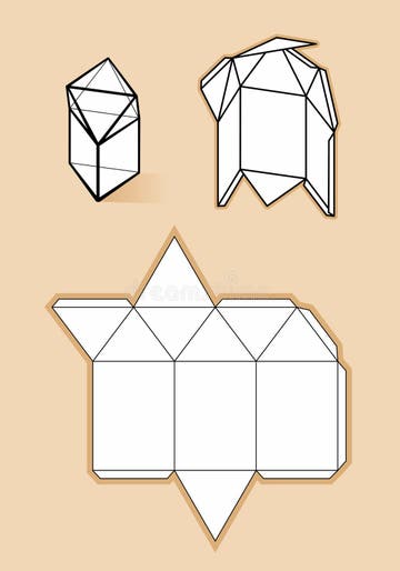 Complex Form with Blueprint Template Stock Vector - Illustration of ...