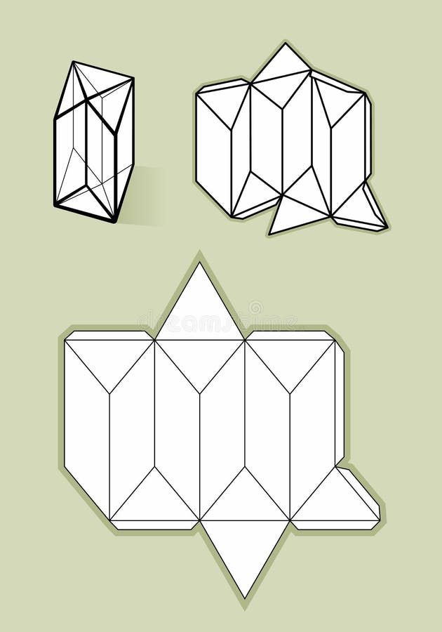 Complex Form with Blueprint Template Stock Vector - Illustration of ...