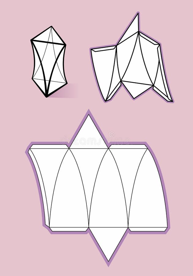 Complex Form with Blueprint Template Stock Vector - Illustration of ...