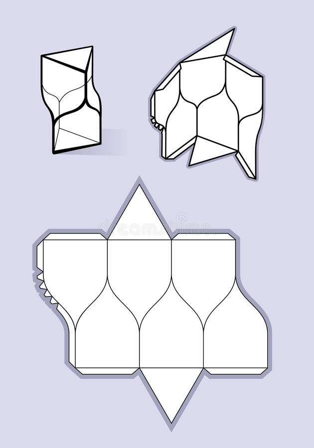 Complex Form with Blueprint Template Stock Vector - Illustration of ...