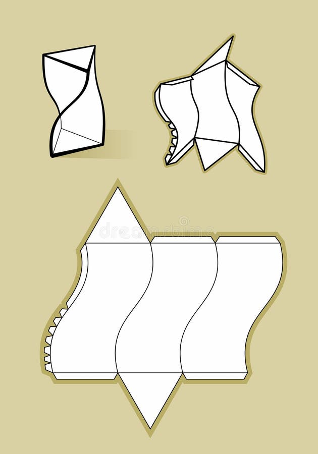 Complex Form with Blueprint Template Stock Vector - Illustration of ...