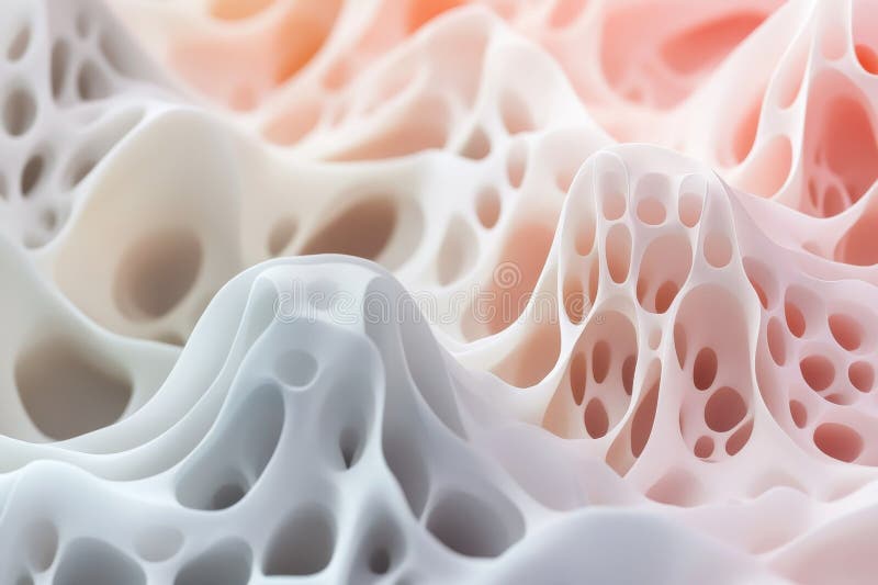 Abstract Organic Shapes Create a Mesmerizing Visual Landscape in Soft ...