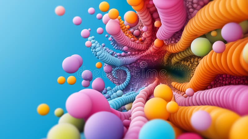 Complex Fractal Designs Swirl in Vivid Colors, Creating a Mesmerizing Visual Experience that ...