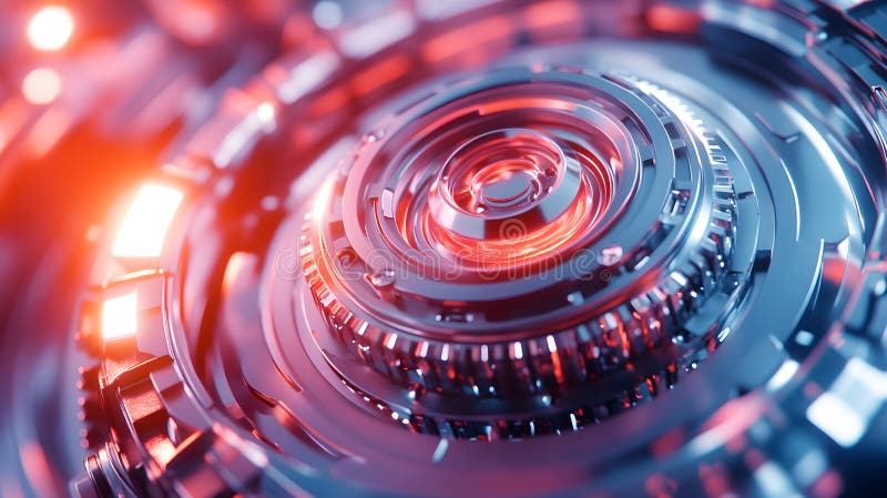 AI-Generated Futuristic Machine Stock Image - Image of background, cogs ...