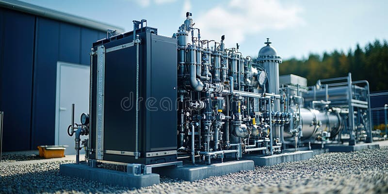 Industrial Gas Processing System Situated Outdoors for Efficient Energy ...