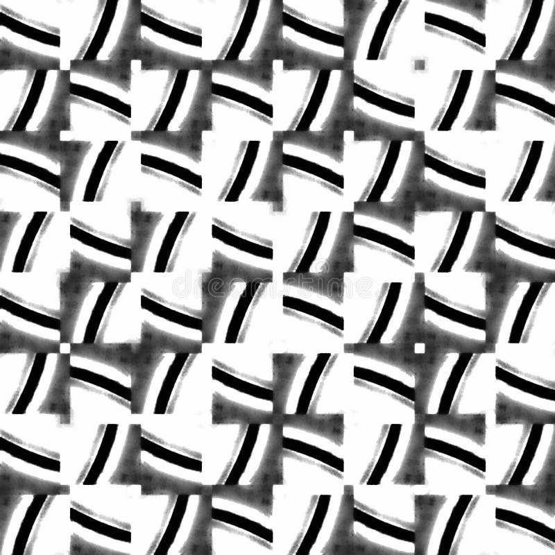 Complex Geometric Black and White Pattern Stock Image - Image of design ...