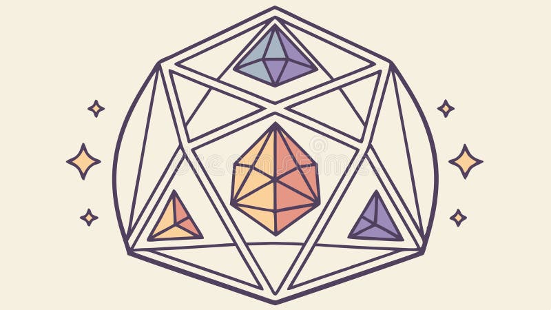 Complex Geometric Polyhedron Structure Vector Art, Vector Design ...