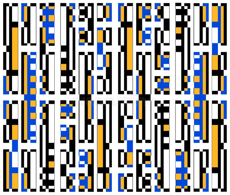 Complex Geometric Seamless Pattern Stock Illustration - Illustration of ...