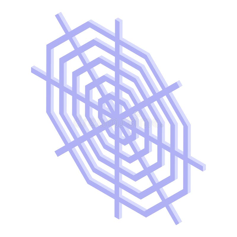 Complex Geometric Shape Rotating in Isometric View Stock Vector ...